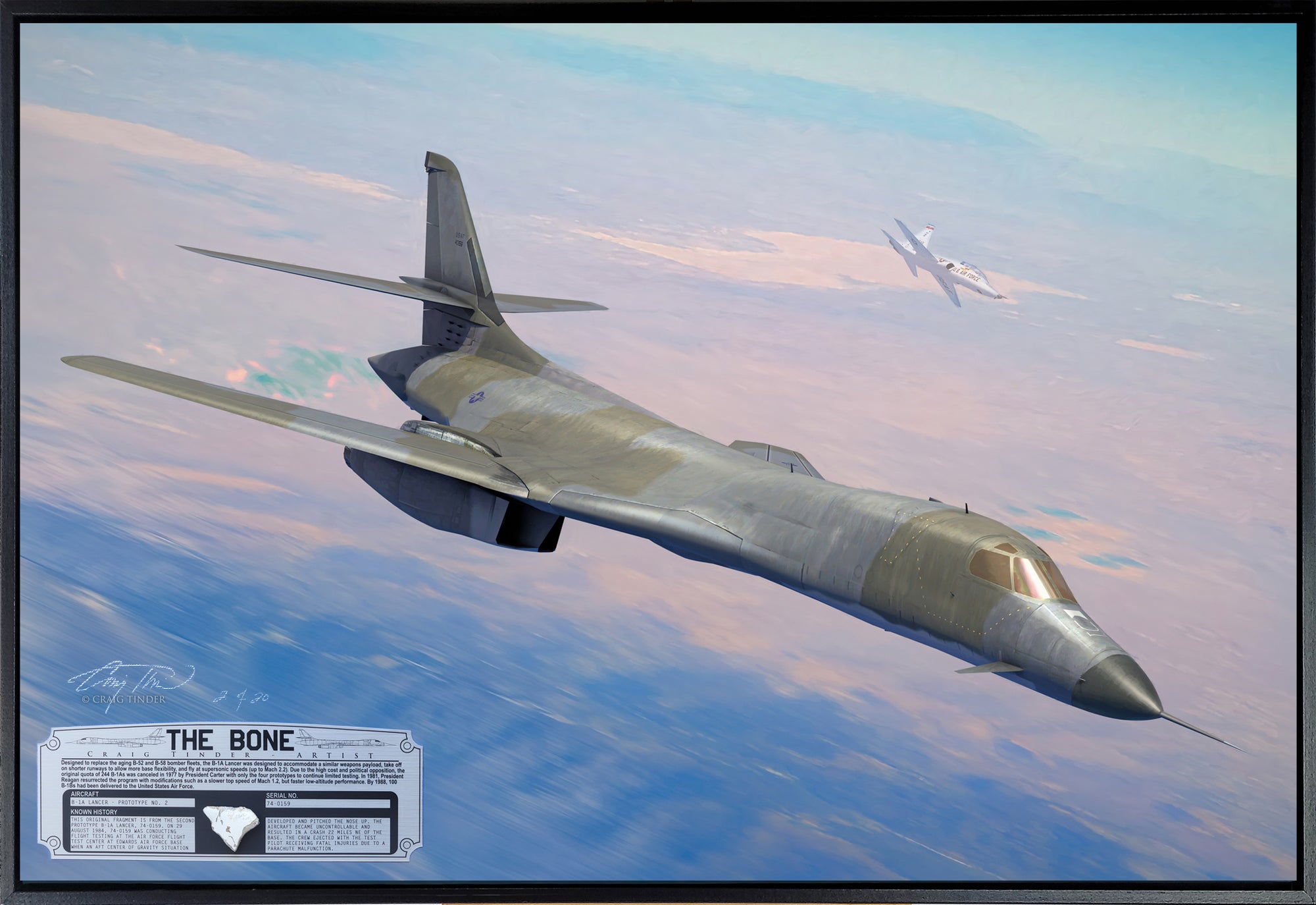 The Bone - B-1A Lancer Canvas | INCLUDES: B-1A Relic – Aces In Action ...