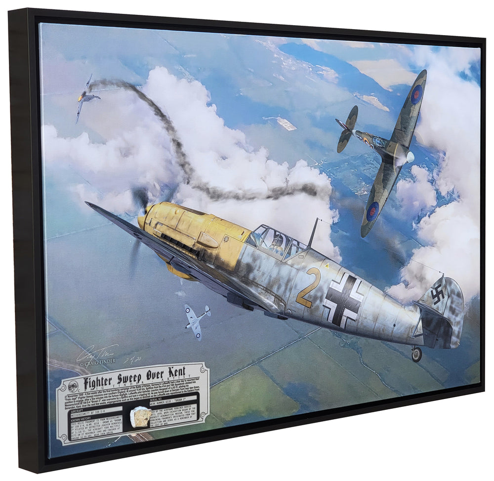 Fighter Sweep Over Kent - Messerschmitt Bf 109 E-4 Canvas | INCLUDES ...